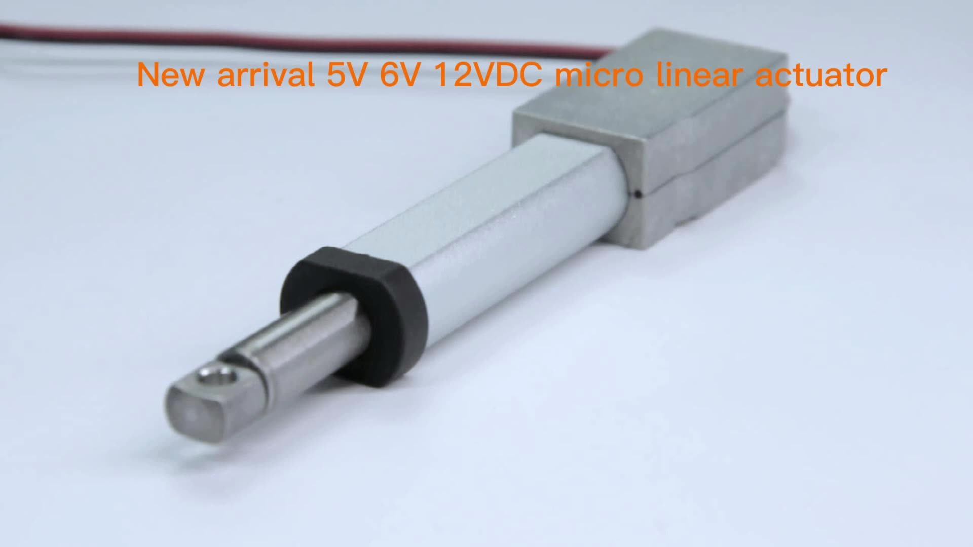 Stainless Steel Micro Electric Linear Actuator10/17.5/21/25/30/50/75/100mm Stroke Acme Metal ...