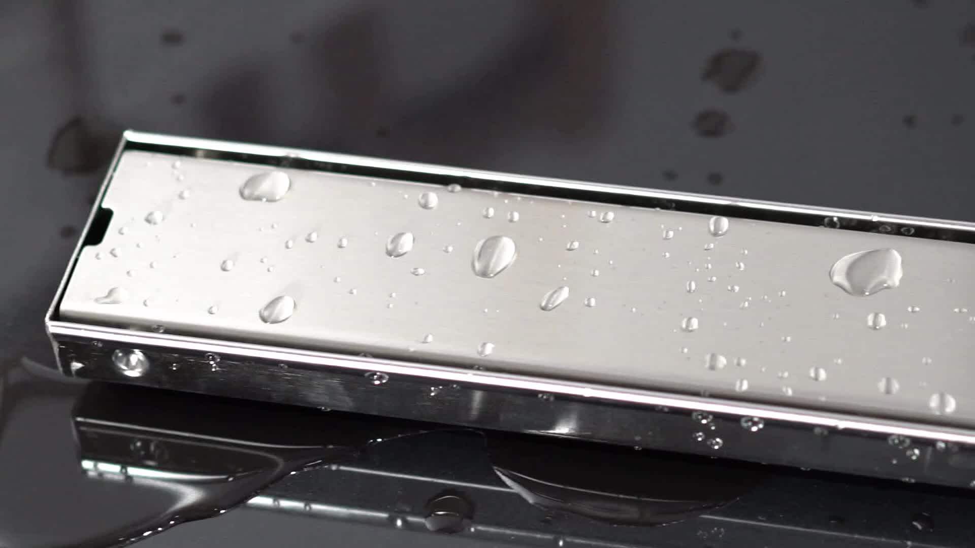 Odor-resistant Floor Drain Cover 60 /80 /100 /120cm Rectangle Sus304 ...