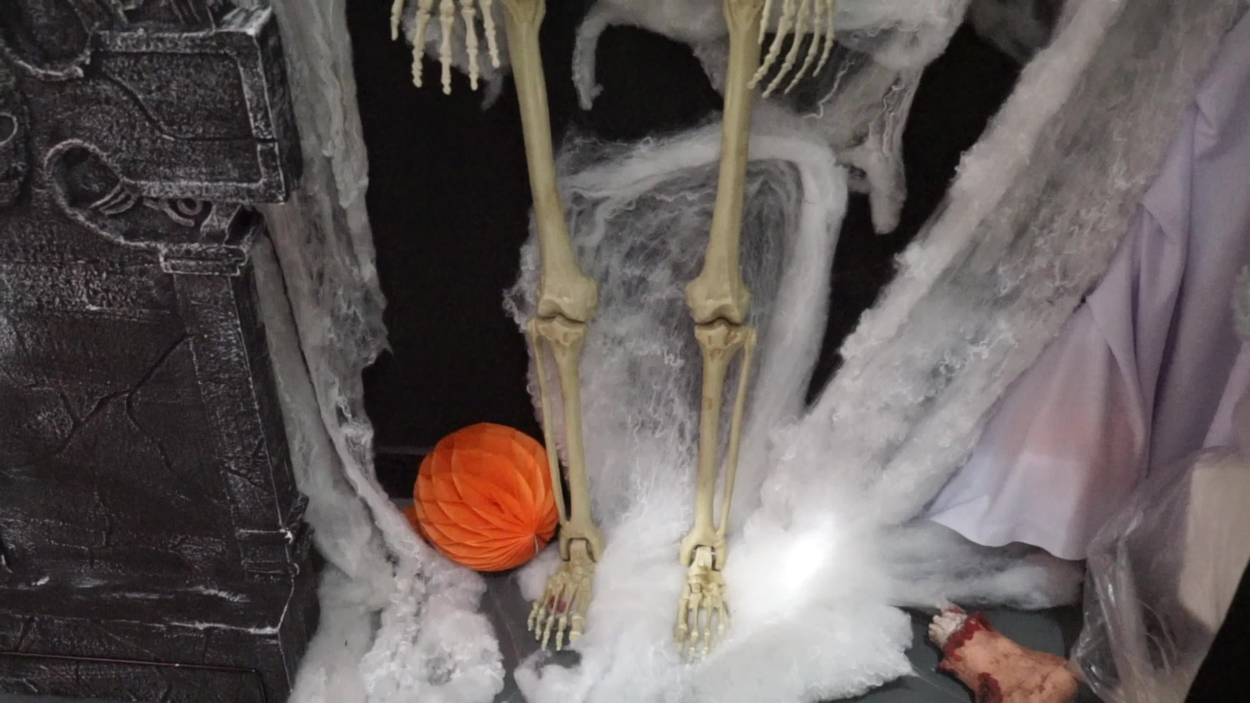 5.4ft Creepy Realistic Life Size Full Body Human Skeleton Movable ...