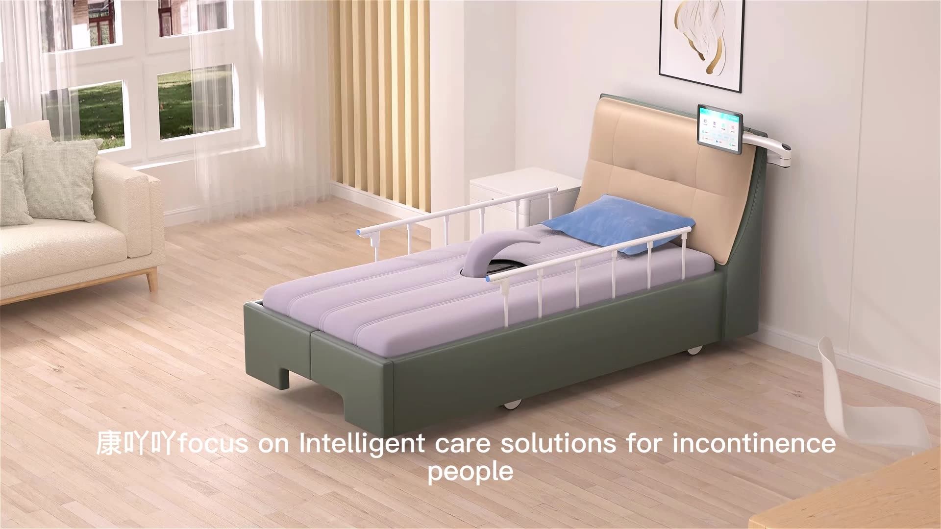 Smart Nursing Bed For The Elderly With Automatic Monitoring And Bathing ...