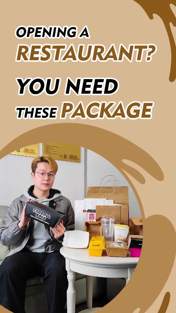 Disposable Kraft Paper Meal Box Restaurant Takeaway Lunch Bento Box ...