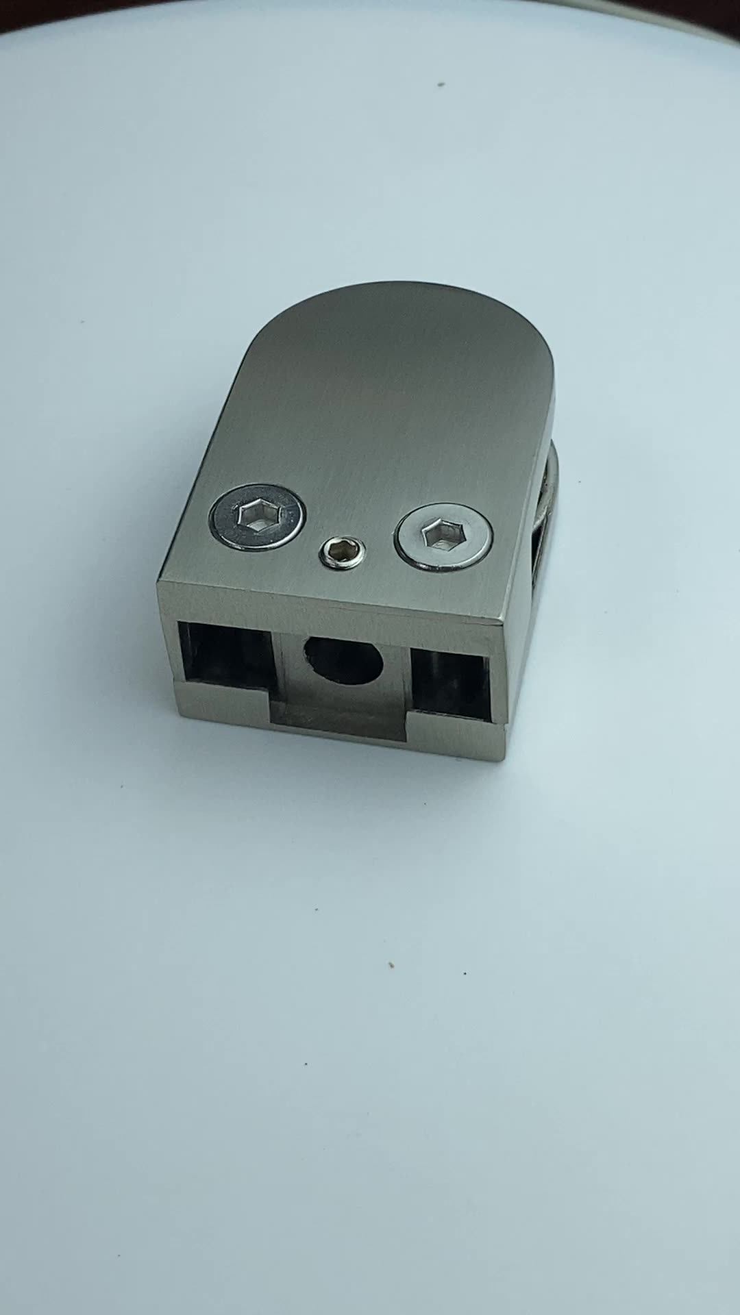 Stainless Steel Semicircular Moveable Glass Hinge Glass Fastener Clamp ...