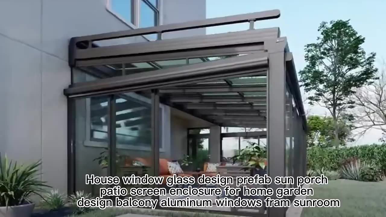 Modern Luxury Contemporary Garden Design Sun Room Outdoor Prefab Glass ...