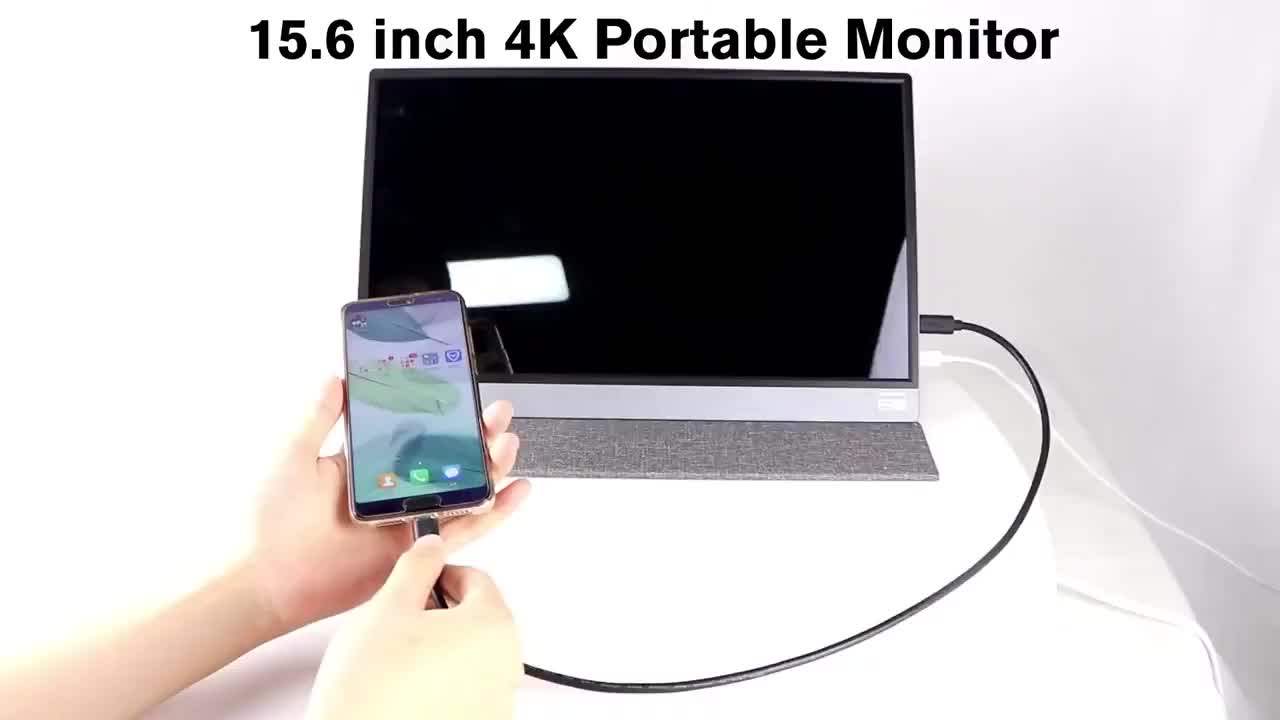 15.6" Inch 4k Lcd Monitor 3840x2160 Resolution 144hz Ips Screen Multi ...