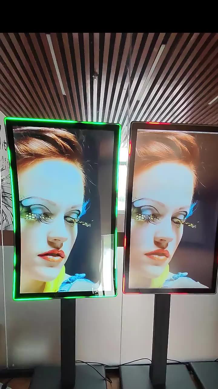 32'' 43'' Inch 4k Kiosk Rgb Light 10 Points Capacitive Touch Monitor ...