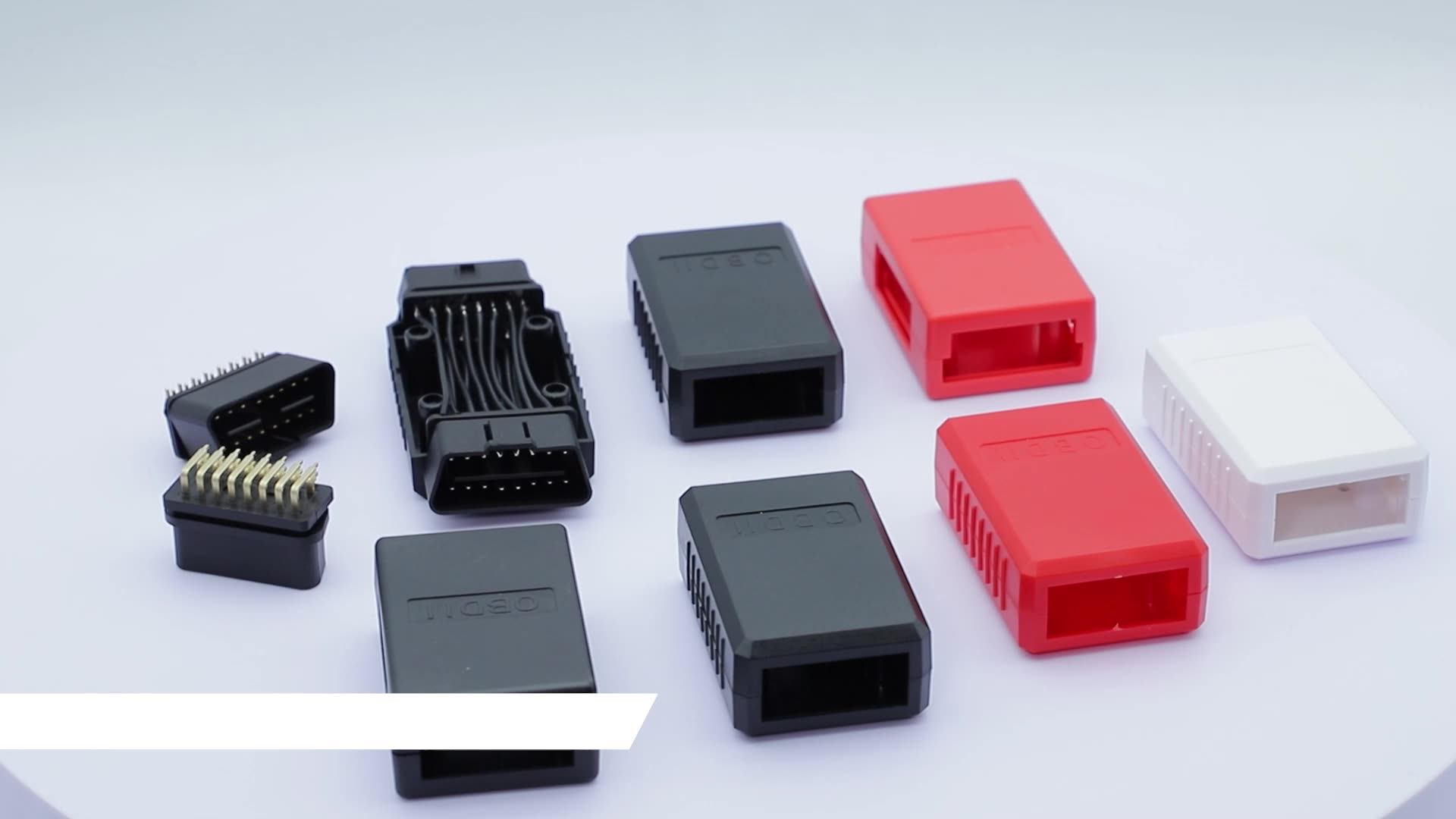 Obd2 Contrast Male Head 16pin Connector Case Cars Diagnostic Scanner ...