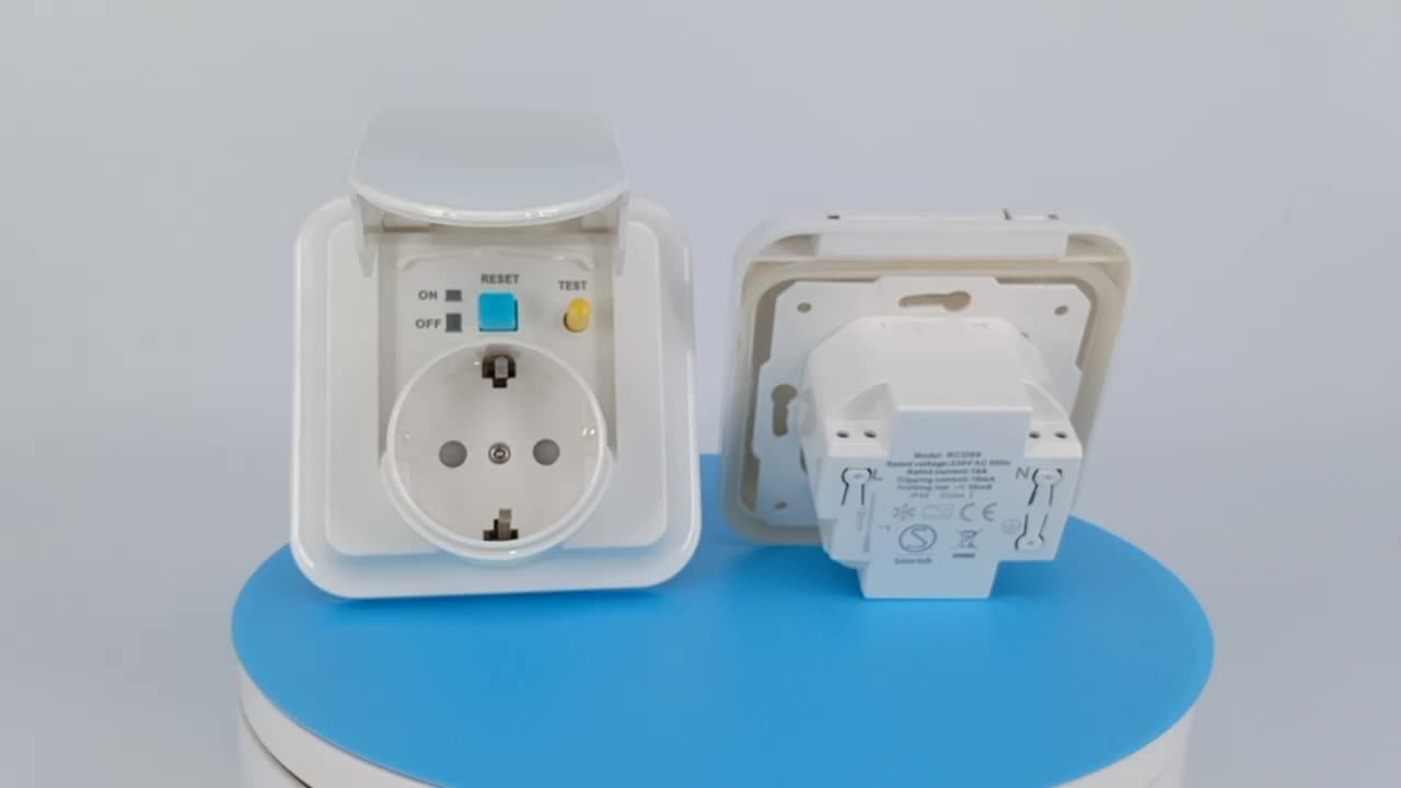 Rccbs Incorporated In Socket Outlets Rcd Plug Socket Rcd09 Ip44 ...