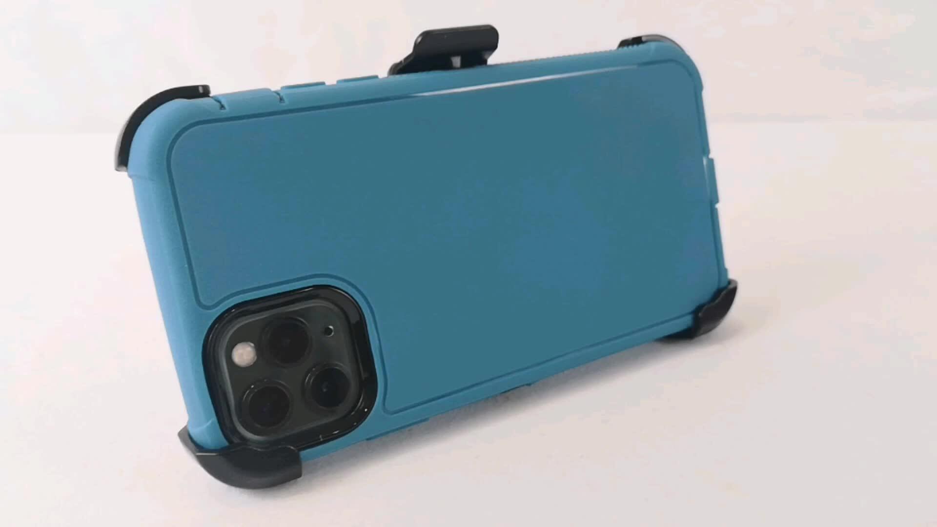Shockproof Cell Phone Case For Iphone 11 6.1 Defender Case With Clip ...