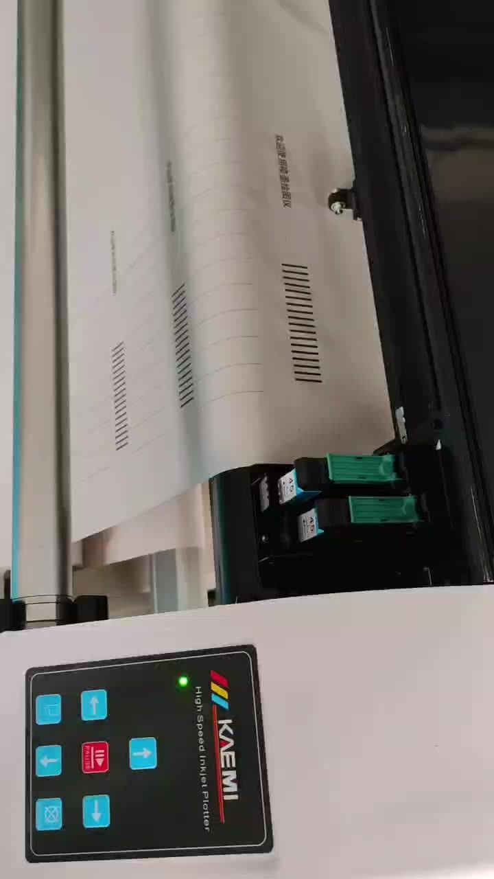 2 Head 4 Head Inkjet Printing Plotter Paper Pattern Inkjet Plotter ...