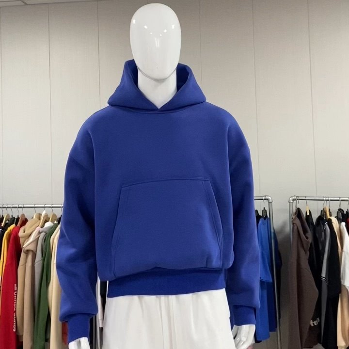 Unisex Heavyweight 100% Cotton Fleece Hoodie 600 Gsm No Drawstring ...