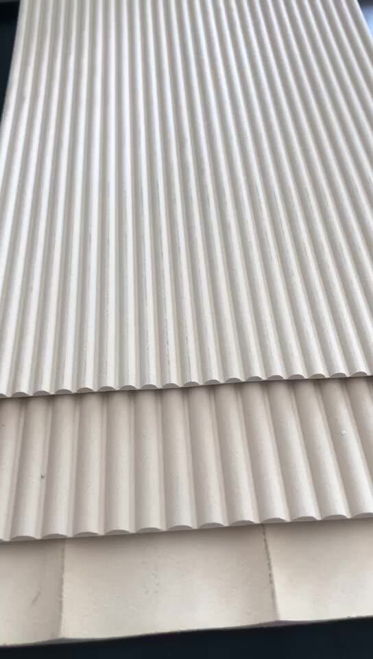 Textured Mdf Flexible /curved /fluted Panels Building Materials Curved ...