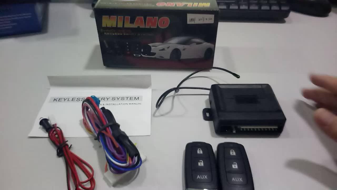 Milano Remote Control One Way Keyless Entry Car Alarm System Keyless ...
