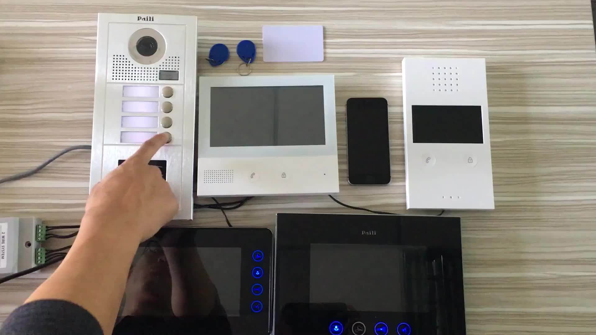 Sip Wired Video Intercom Door Bell Support Ios And Android Wifi Video ...