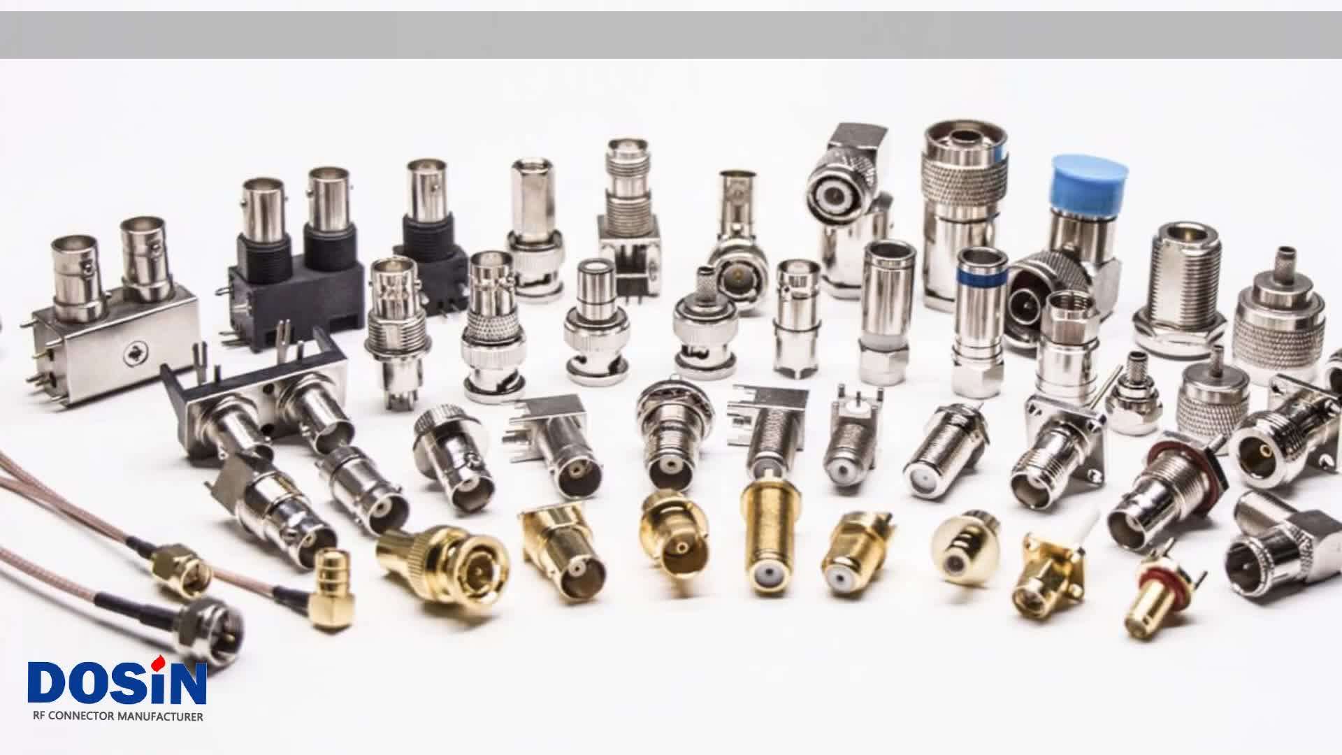 Straight Edge Mount Female Rf Coaxial N Type Connector For Pcb - Buy ...