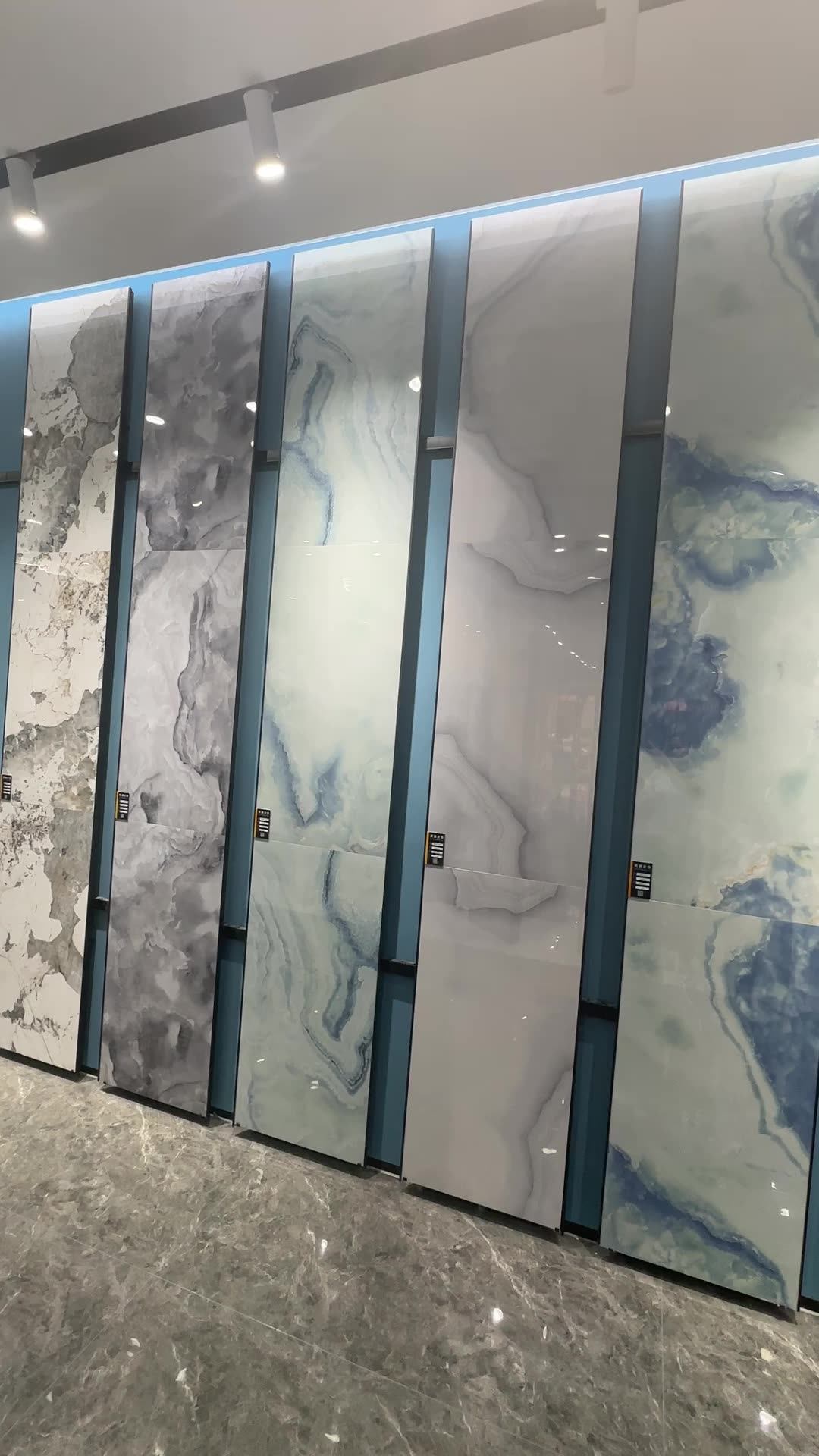 Modern Design 60x120 Porcelain Slab Glossy Wood Looking Flooring Tile ...