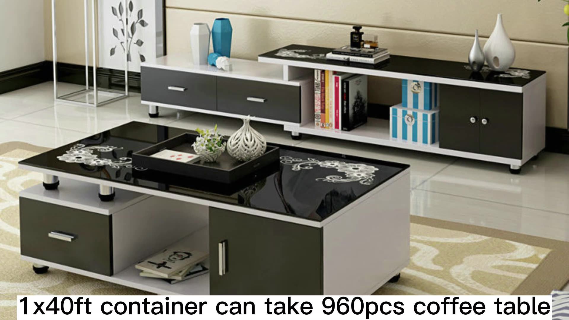 Wholesale Kd Furniture 120cm Living Room Tea Table With Drawers Fast ...