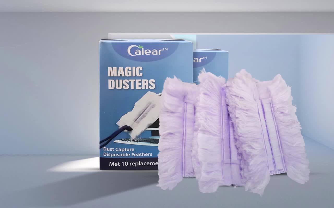 Magic Cleaning Duster With Short Handle Electronic Static Duster Kit ...