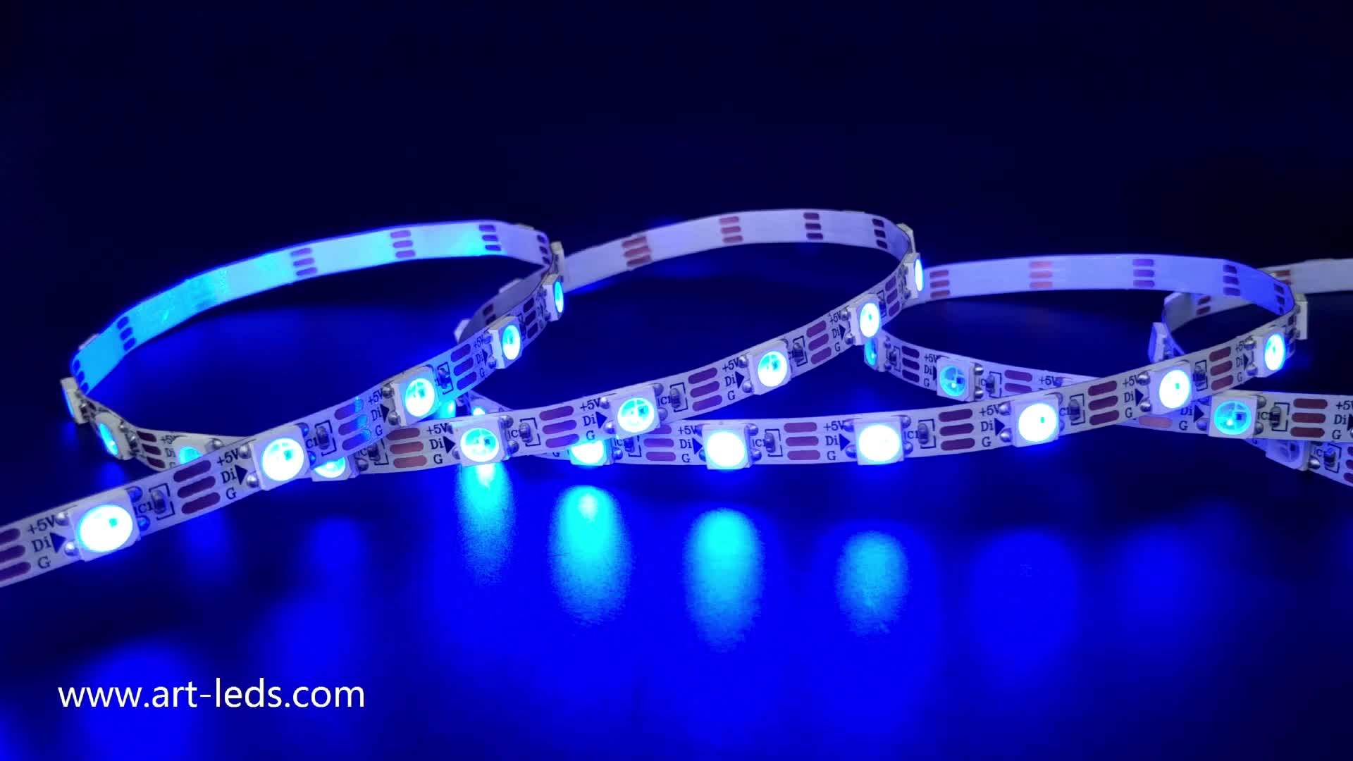 Flexible Arduino 3535 Digital Led Strip Addressable Smd3535 Rgb Tape ...