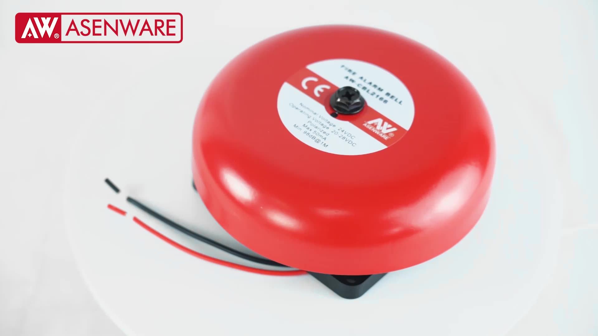 6''/8''/10'' 24v Fire Alarm Bell Sound Aw-cbl2166-6 Asenware Fire Bell ...