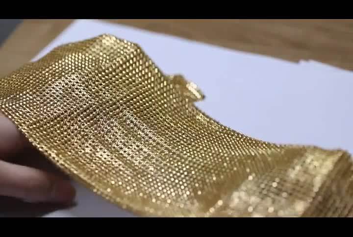 Xulin Aluminum Chain Mesh Fabric Metallic Decorative Cloth Sequin ...