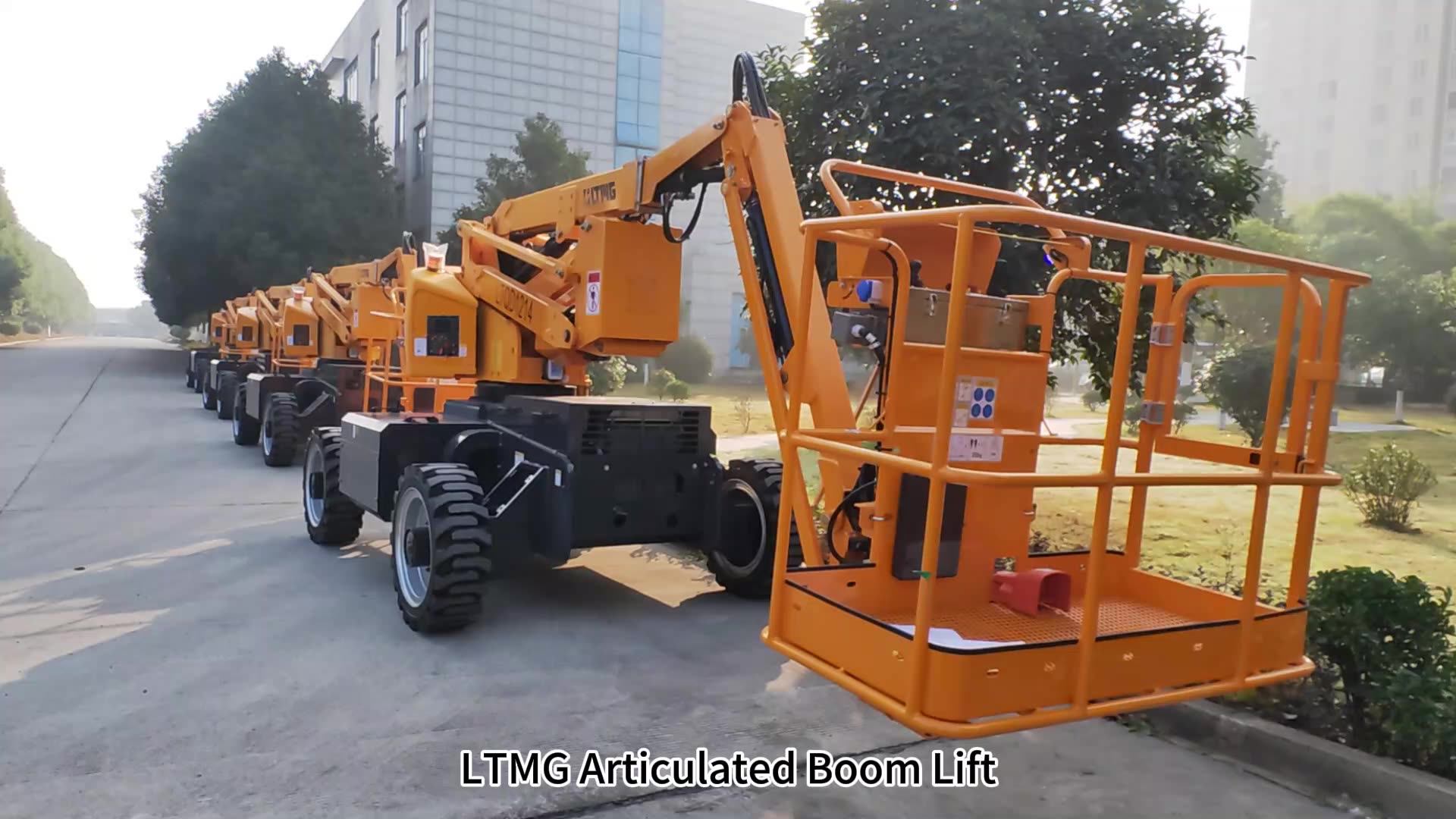 Diesel Articulated Boom Lift Truck Mounted 14m 16m Lift Aerial Elevated ...