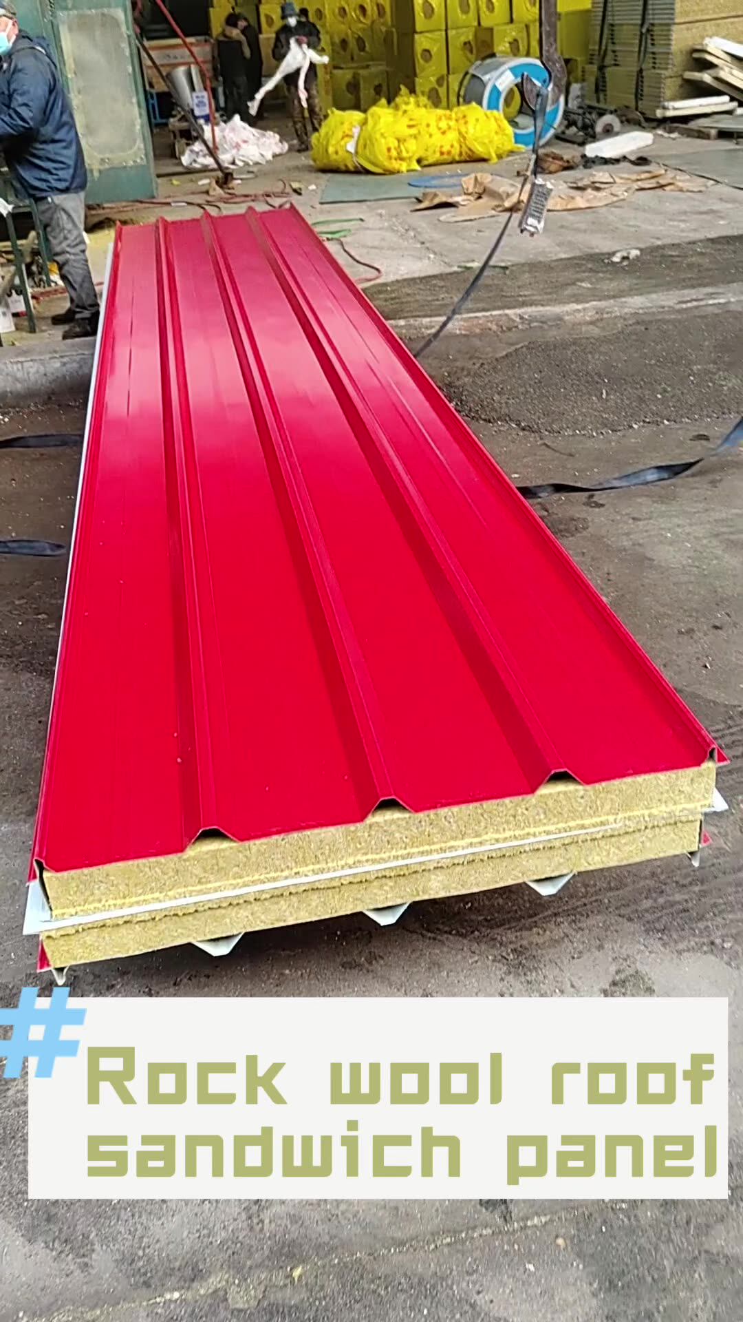 Fireproof Rock Wool Insulation Structural Metal Building Materials Wall ...