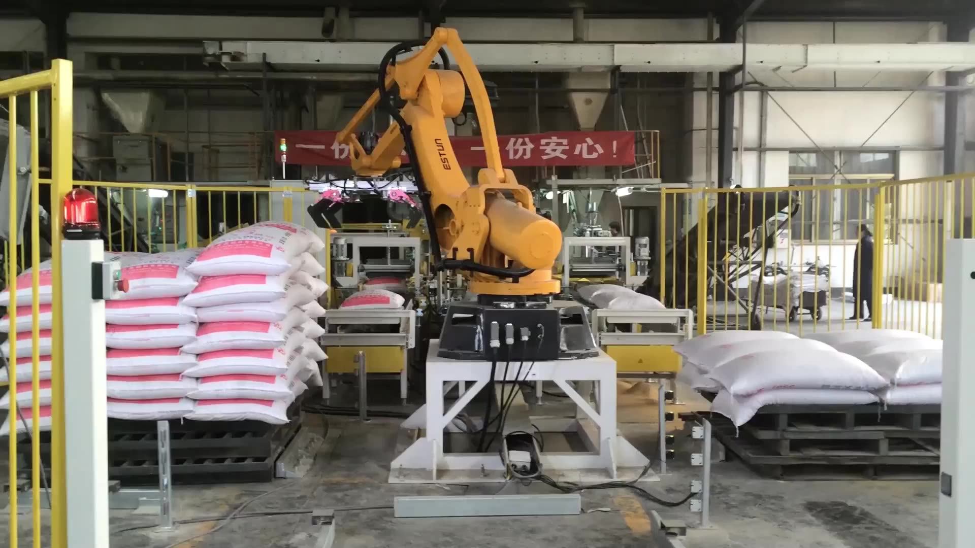 Automatic Palletizer/robot Palletizing System For Bags Packing And ...