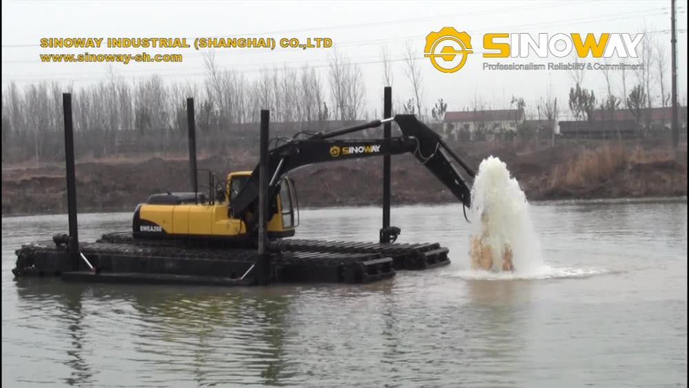 Hot Selling Swamp Marsh Digger Excavator Amphibious Dredger With ...