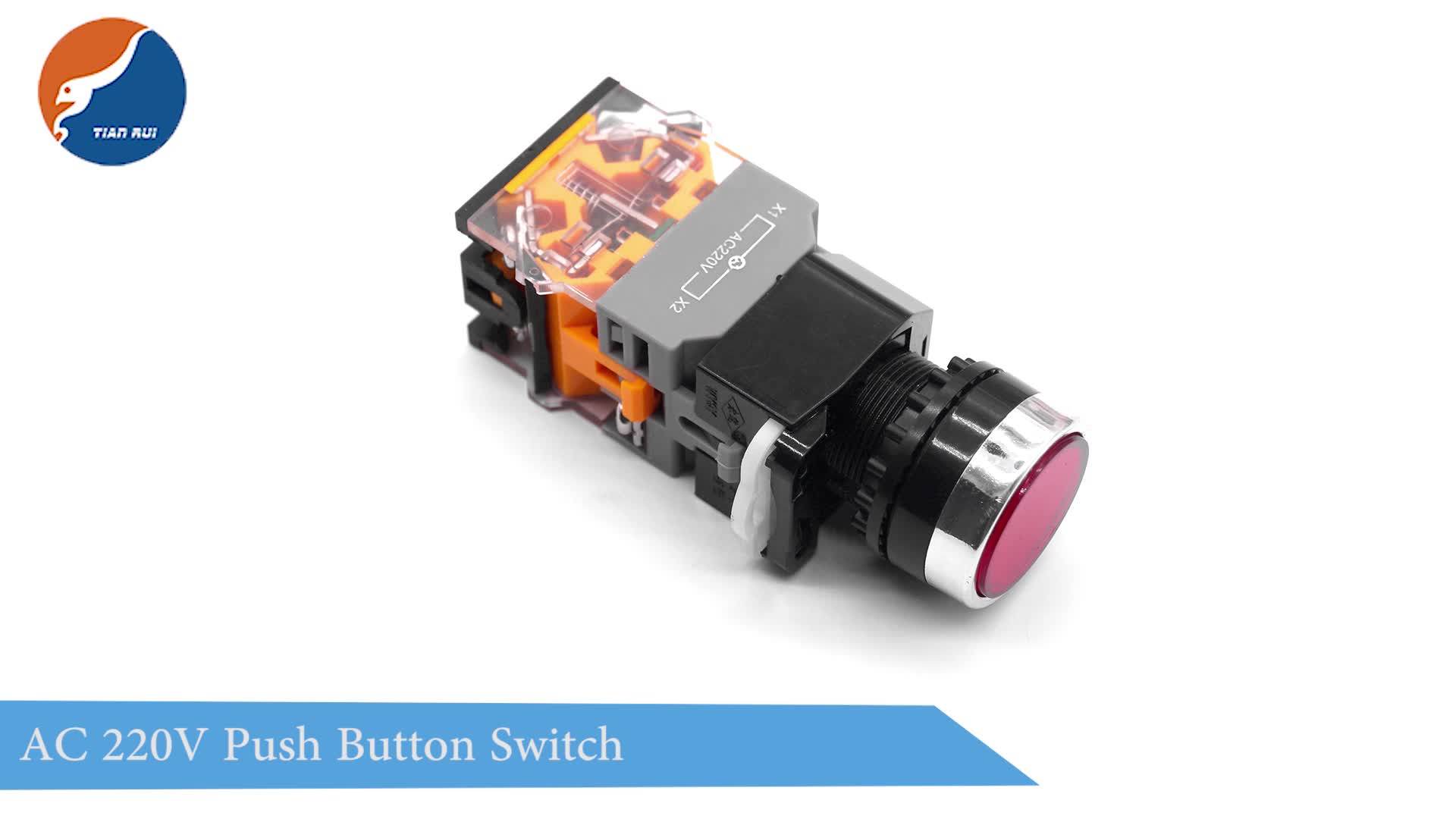 Low Voltage 12v 8mm 12mm 16mm 19mm 22mm Ip67 Outlet Led No Nc Momentary ...