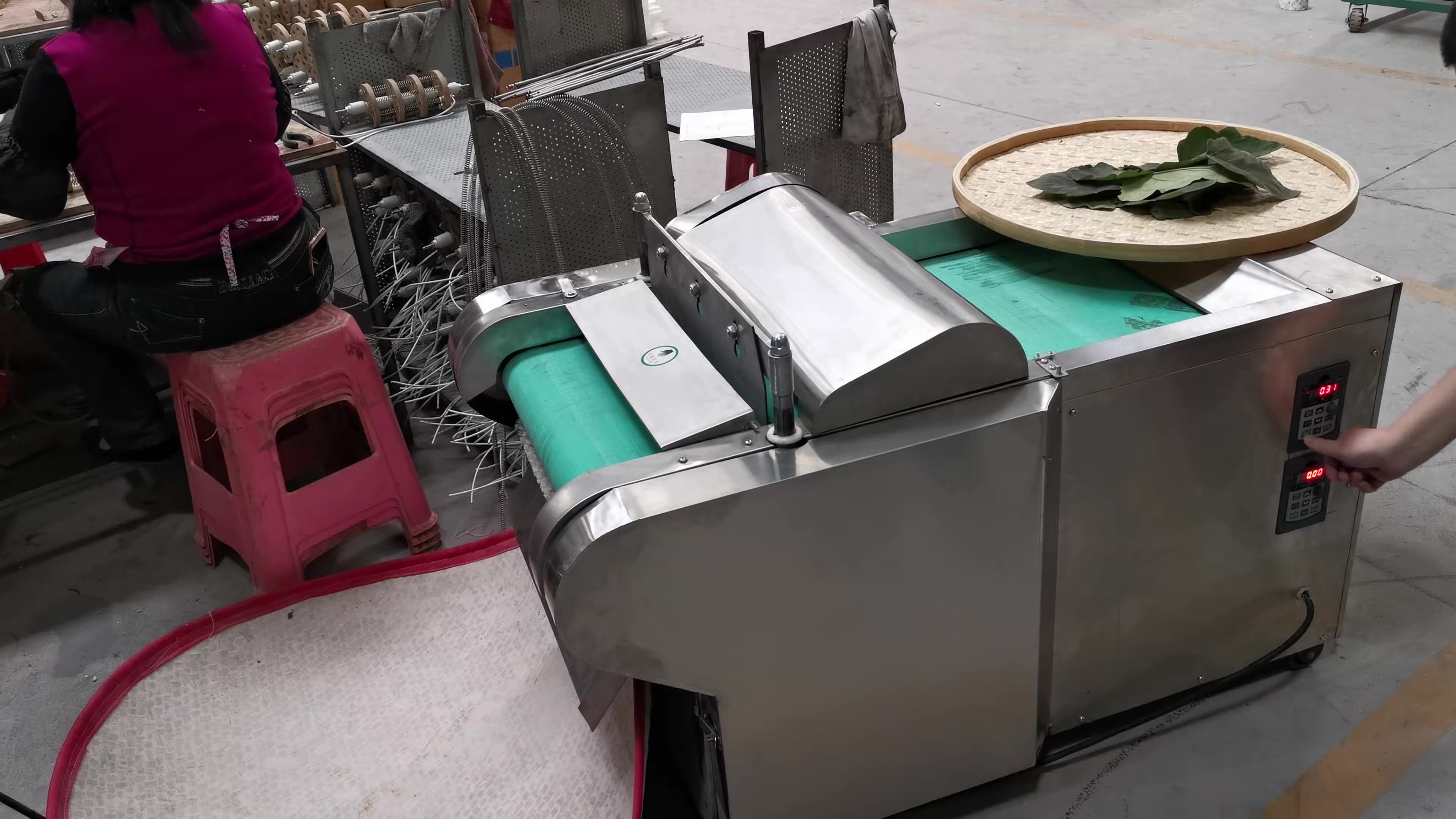 Fresh Green Tea Leaf Cutting Machine For Cutting Lotus Tea Leaf Dl-6gcq ...