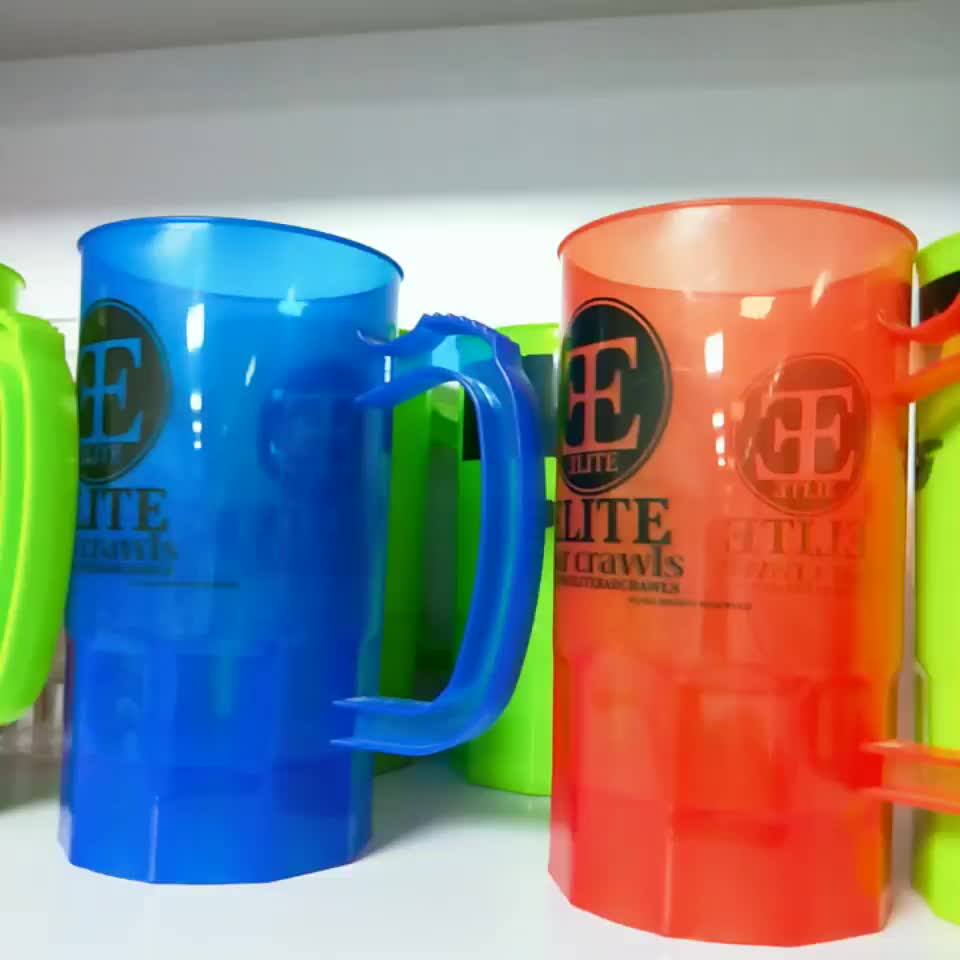 Talisman,Plastic Beer Mugs,Large 20 Ounce/600ml,Pack 6,Color Multi ...