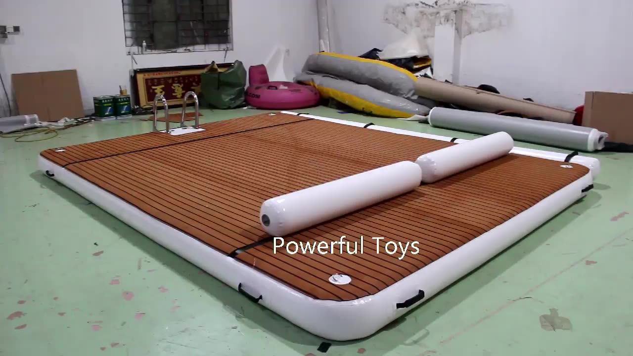 Big Size Inflatable Floating Island Swim Platform Fishing Boat Dock ...