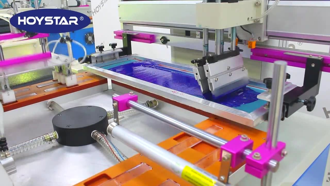 Full Automatic Stationary Ruler Flat Screen Printer With Uv Dryer For ...