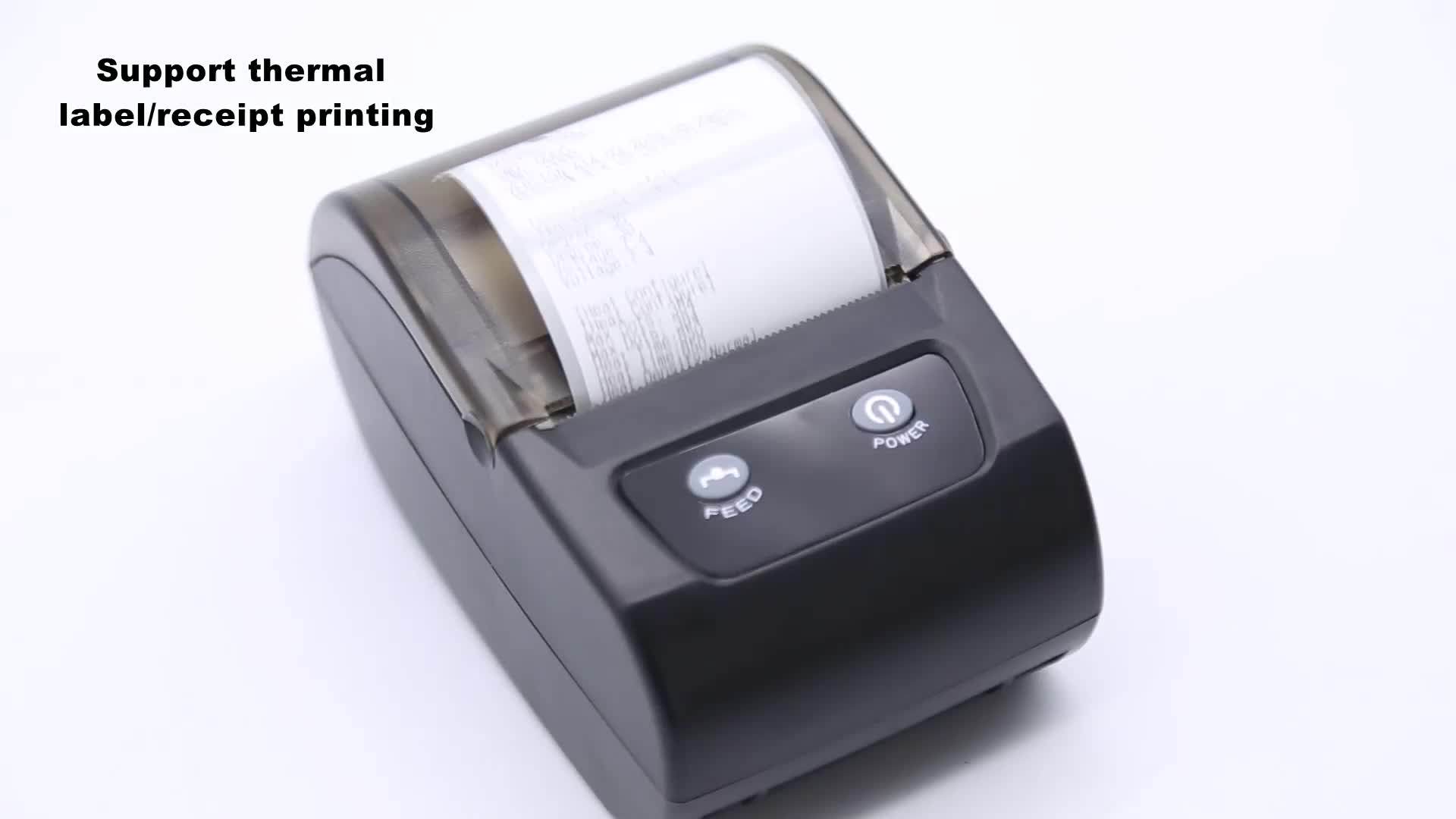 58mm Label & Receipt Mobile Mini Portable Handheld Bluetooth Wireless ...
