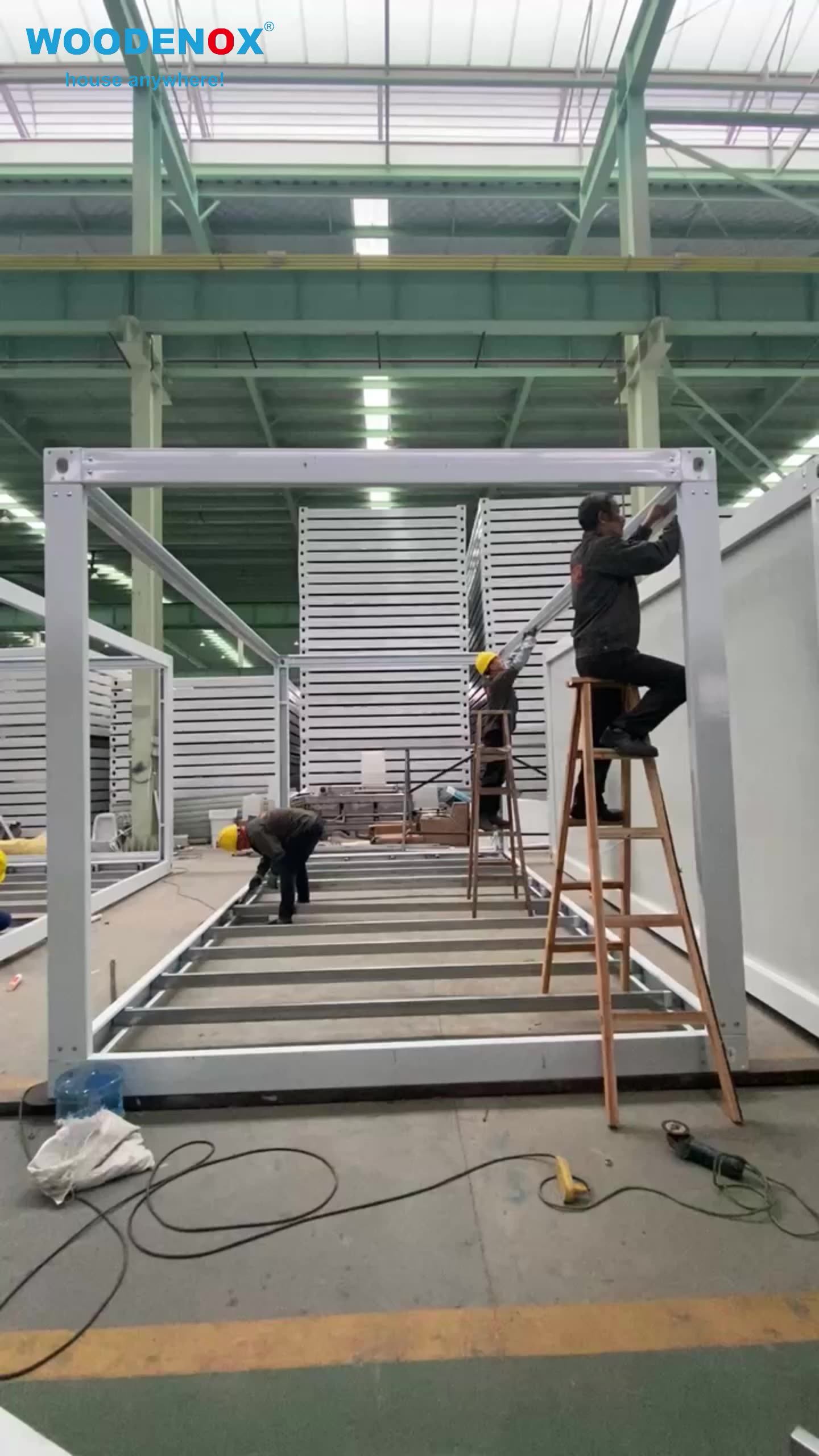 Galvanized Steel Container Frame 20ft 40ft Prefab Modular Tiny Home ...