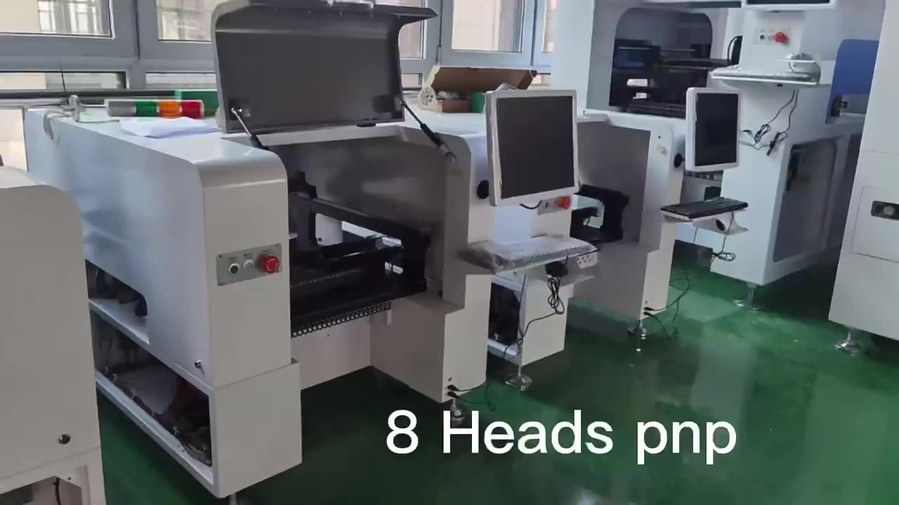 Pcb Fabrication Pick And Place Machine Hc-h8 Desktop Led Assembly Smt ...