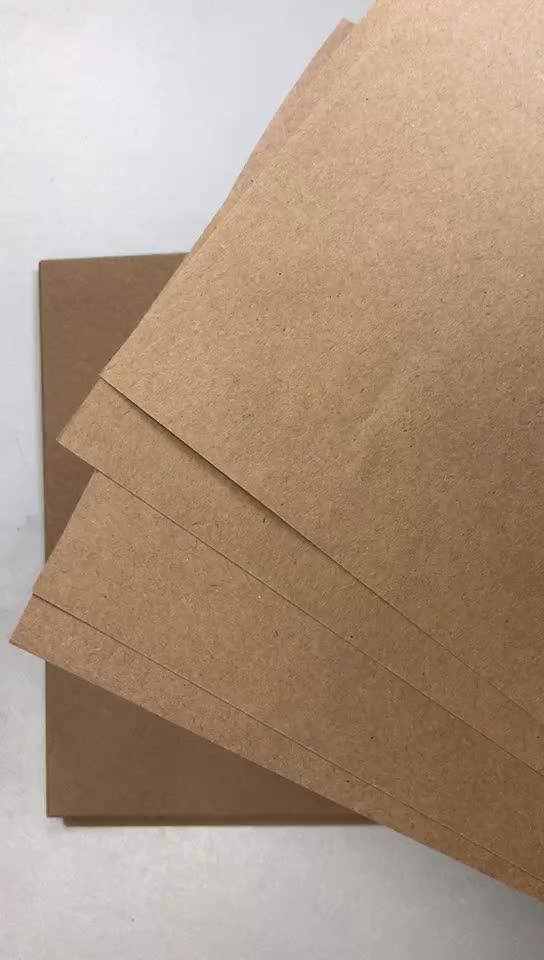 50g 60g 80g 90g Brown Unbleached Kraft / Corrugated Paper For Wrapping ...
