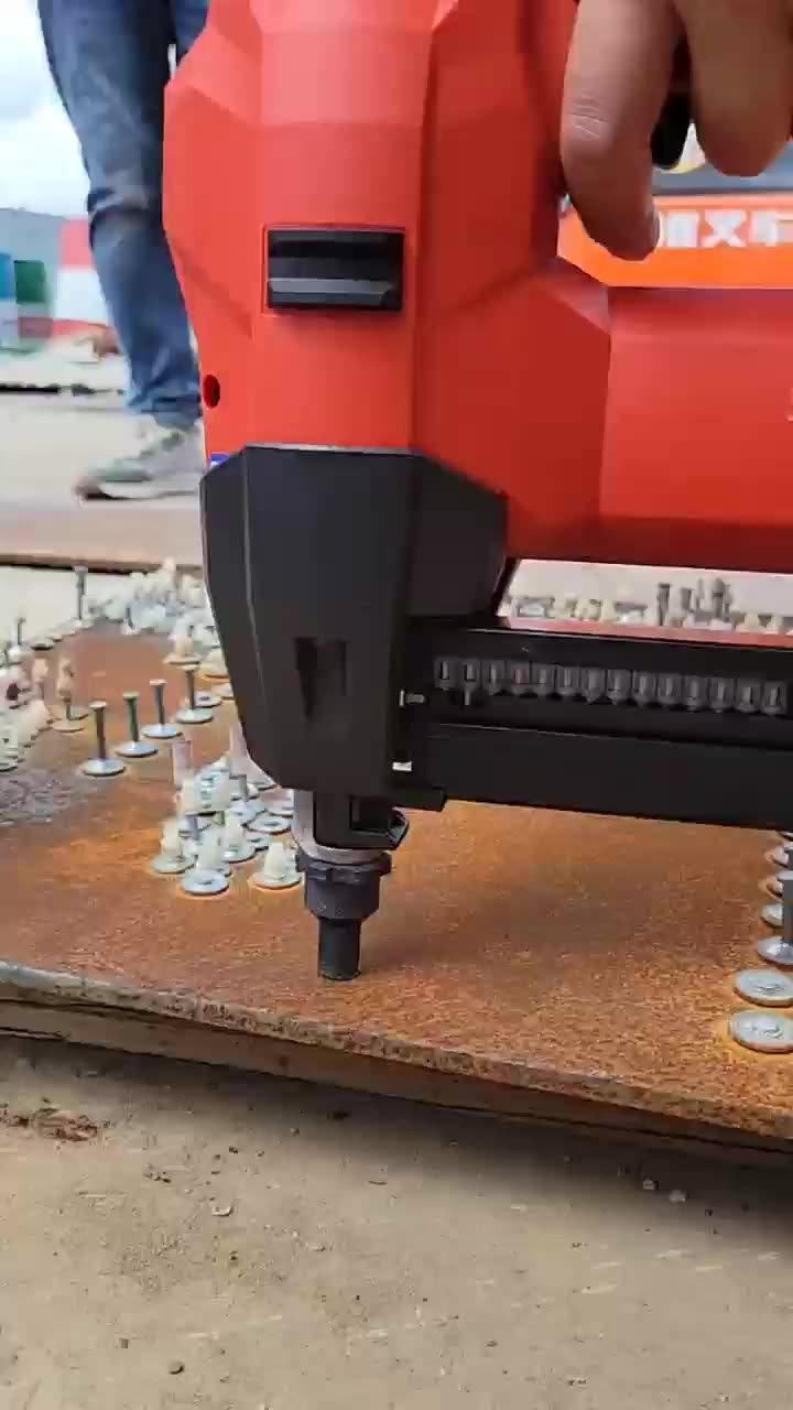 Battery Powered Concrete Nailer Cordless Nailer Gun For Gas Pin Nail ...