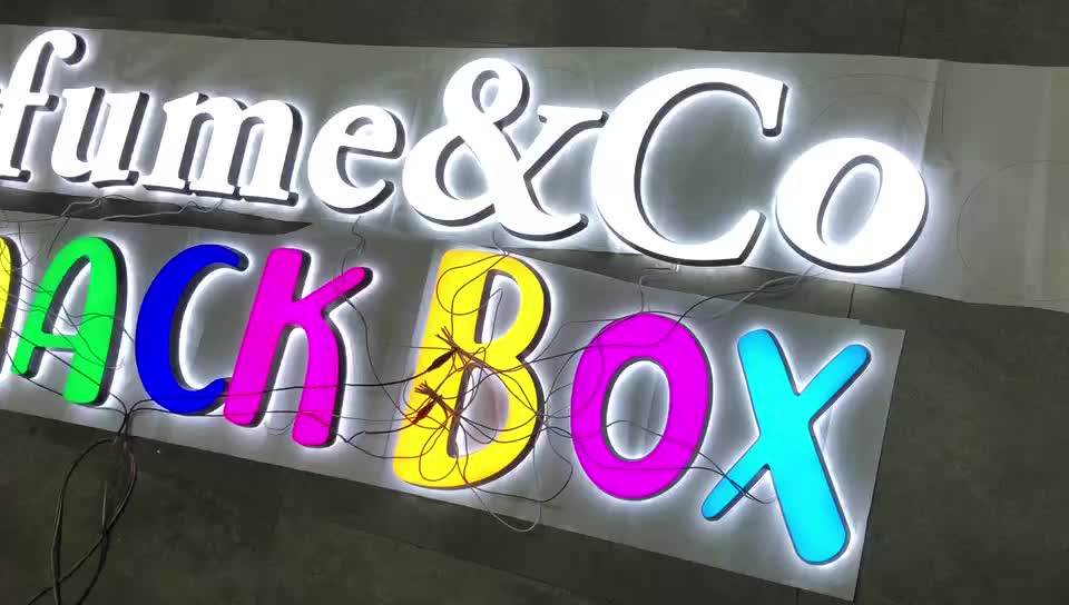 Hot Sale Acrylic 3d Led Plastic Luminous Characters Sign Word For Shop ...