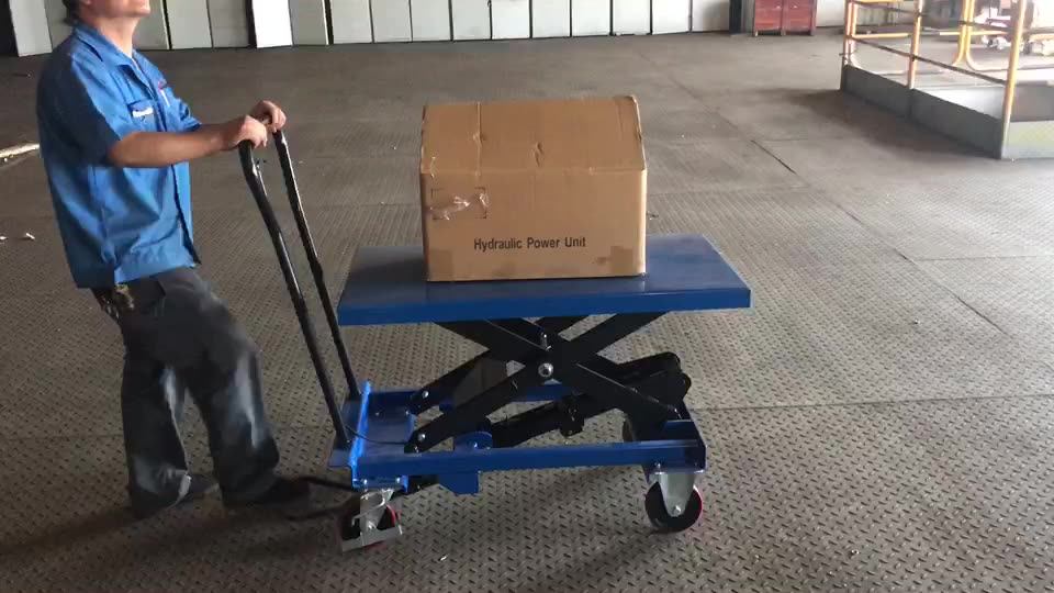 Giant-move Quick Lift Mobile Scissor Lift Table Manual Hydraulic Table ...