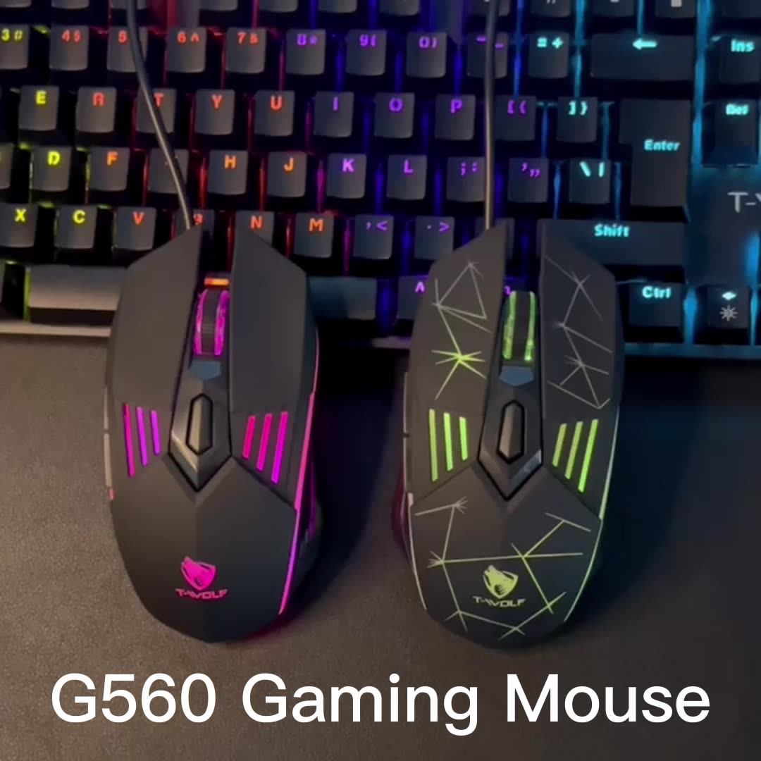 Idm Oem Mouse Gaming Optical Mouse 3600dpi 4 Color Breathing Lamp Wired ...