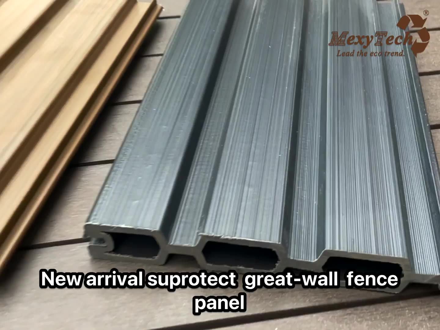 Composite Wooden Wpc Yard Slat Fencing Wood Plastic Privacy Villa ...