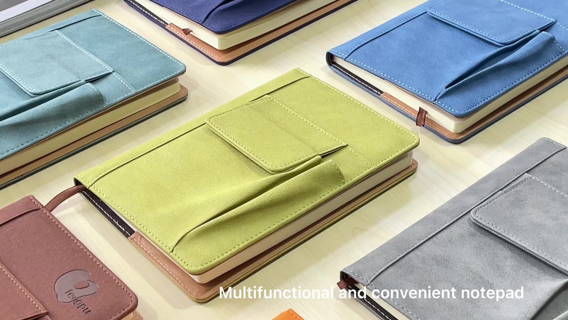 A5 Pu Leather Notebook Office Supplies Multi-function Pocket Hand Daily ...