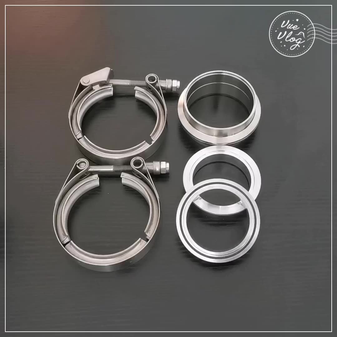 2.5'' Stainless Steel V-band Clamps With Mf Flanges Sets - Buy V-band ...
