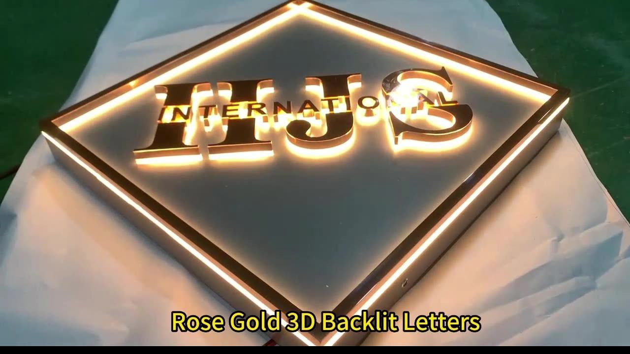 Channel Signage Light Illuminated 3d Led Stainless Steel Backlit ...