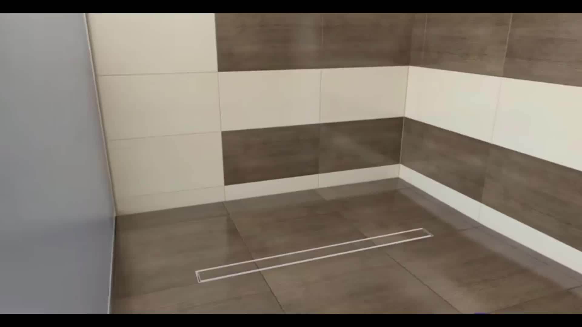 Custom Sus304 Concealed Floor Drain Side Outlet Shower Drain Stainless ...