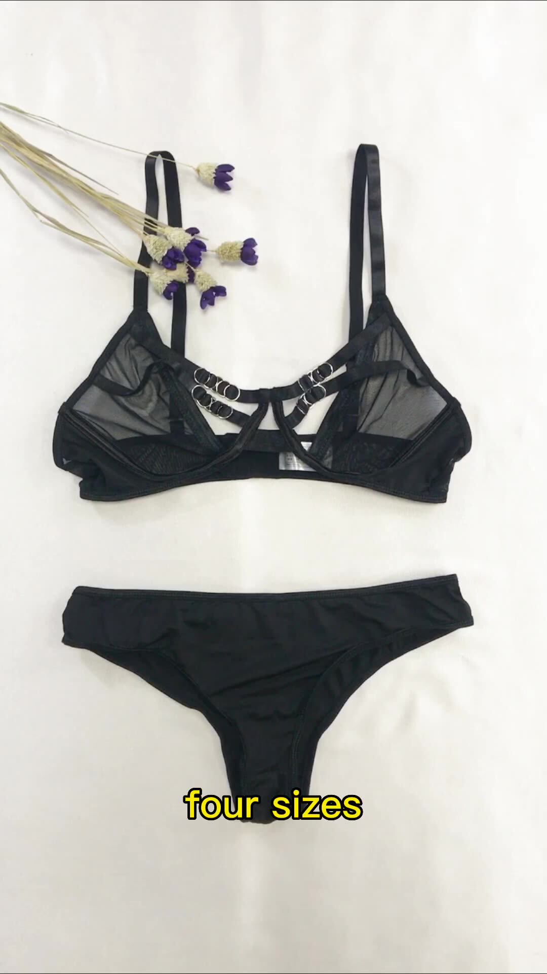 Box Package Odm Underwire Hollow Out Solid Sexy Lingerie Mature Womens ...