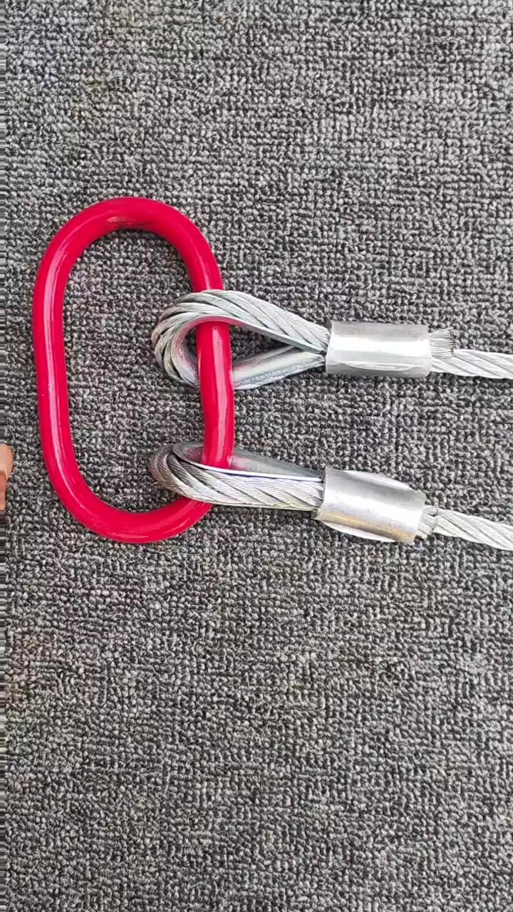 带钩钢丝绳吊索具压制钢丝绳组合吊具起重吊钩索具四腿钢丝绳索具-阿里巴巴