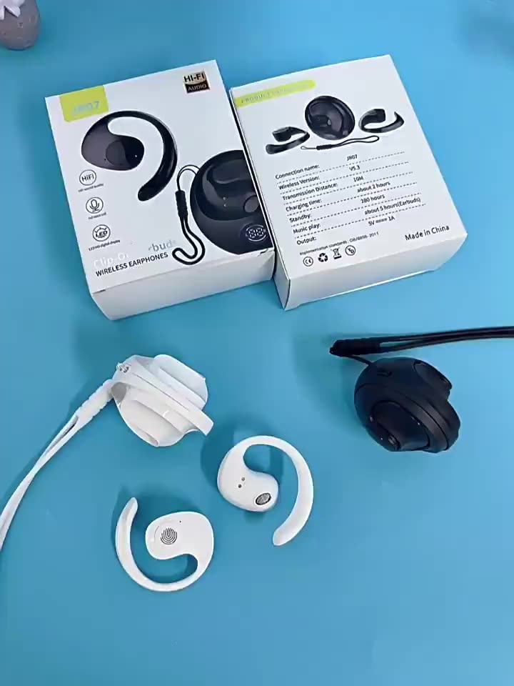 Jr07 Wireless Earphone Tws Ear Hook Hifi Stereo Sports Earbuds Bt 5.3 ...