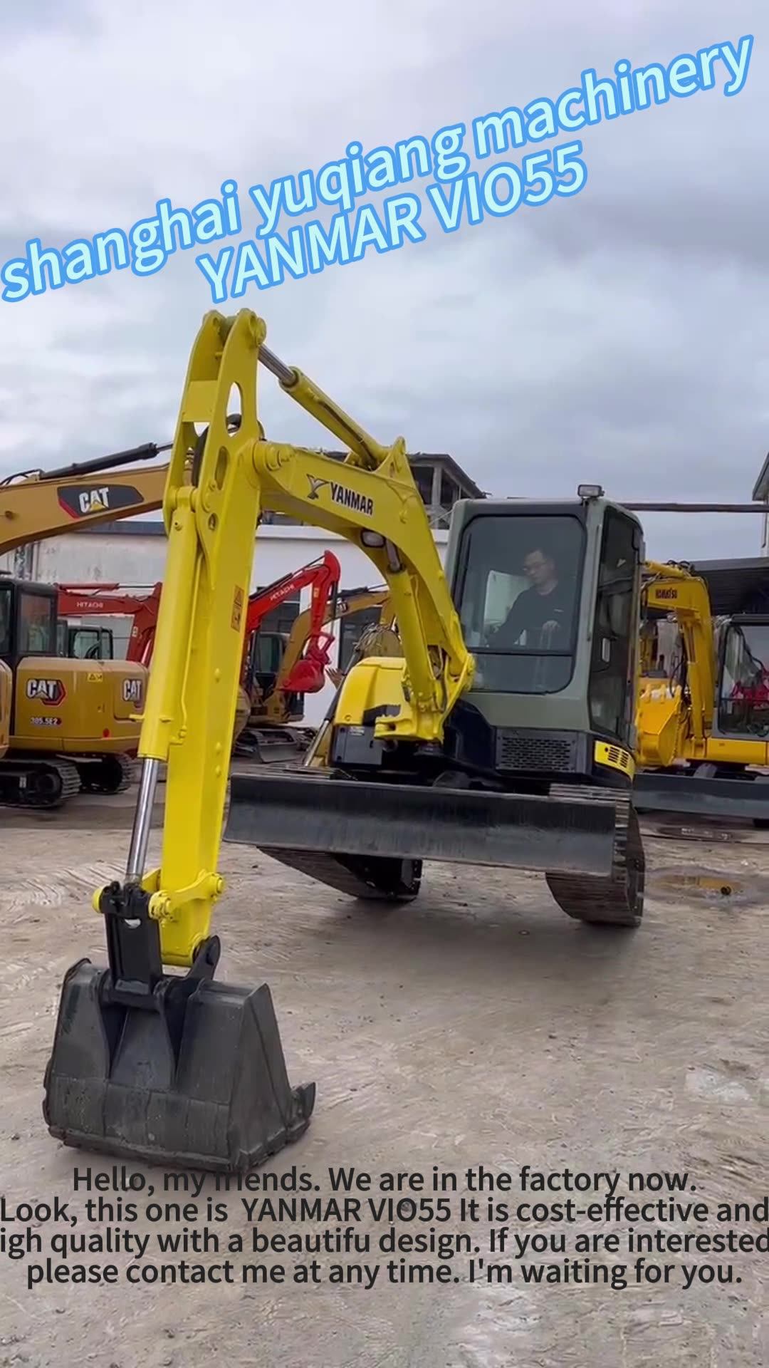 Japan Original Yanmar Vio55b Vio75 Mini Excavators Hydraulic Backhoe ...